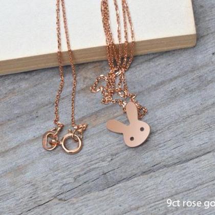 Bunny Rabbit Necklace In Sterling Silver, Handmade In England on Luulla