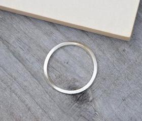Inside Out Stacking Ring In Sterling Silver, Unique Stacking Ring For ...