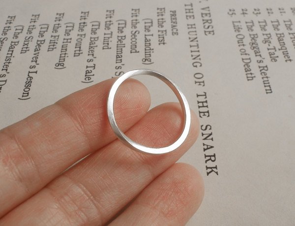 Inside Out Stacking Ring In Sterling Silver, Unique Stacking Ring For ...