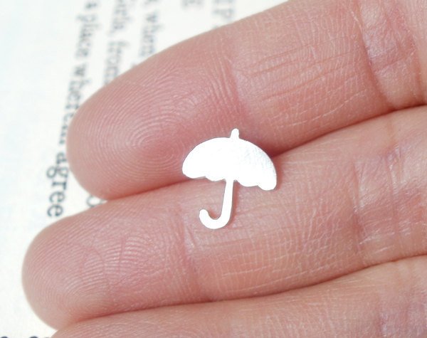Umbrella Pin/ Lapel Pin/ Tie Tack In Sterling Silver, Weather Forecast ...