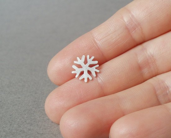 Snowflake Tie Tack In Sterling Silver Handmade In England on Luulla