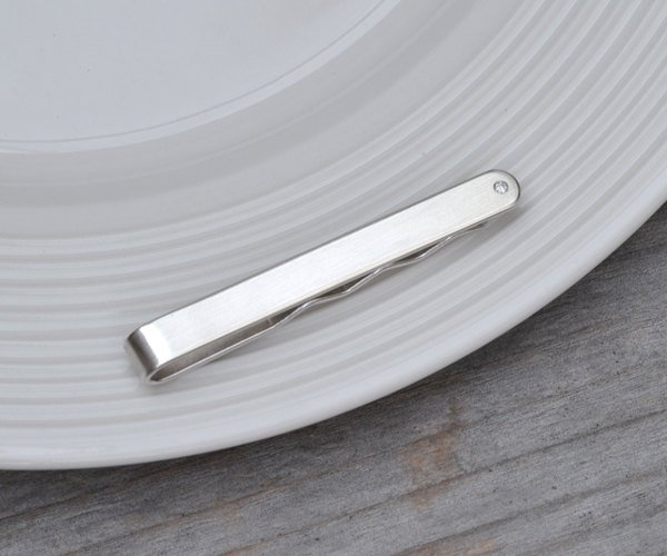 Diamond Tie Slide, Diamond Tie Clip, Diamond Jewelry For Him, Sterling ...