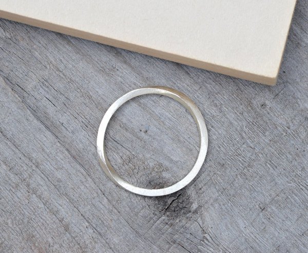 Inside Out Stacking Ring In Sterling Silver, Unique Stacking Ring For ...