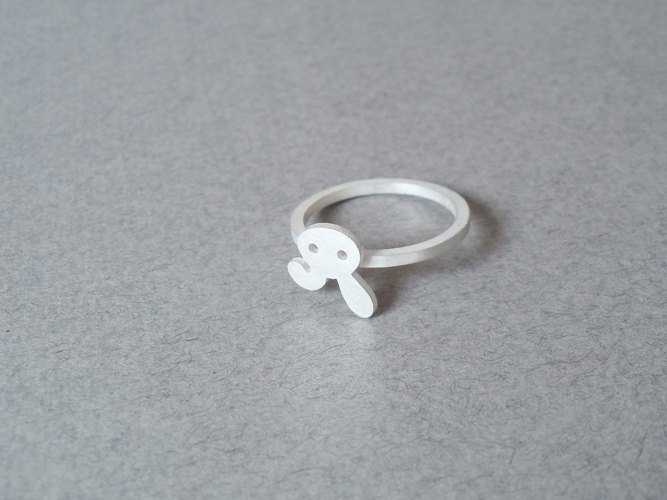 Bunny Rabbit Ring In Sterling Silver With Floppy Ear, Handmade In The ...
