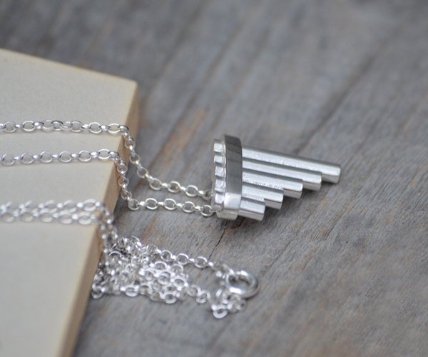 Peter Pan's Pipe Necklace In Solid Sterling Silver, Handmade In The Uk ...
