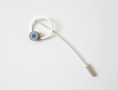Color Pencil Dandelion Pin In Cobalt Blue, Pencil Pin Brooch Handmade ...