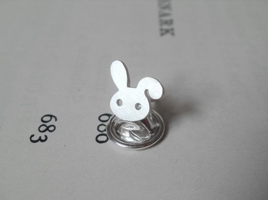 Bunny Rabbit Pin, Bunny Rabbit Lapel Pin, Bunny Rabbit Tie Tack In ...