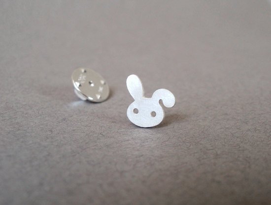 Bunny Rabbit Pin, Bunny Rabbit Lapel Pin, Bunny Rabbit Tie Tack In ...
